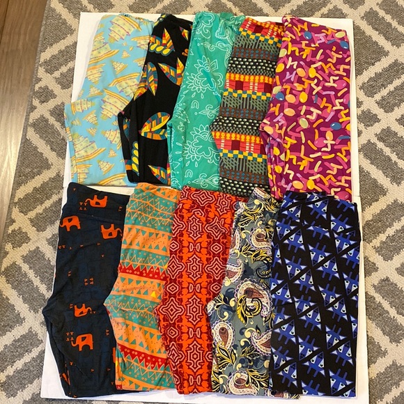LuLaRoe | Pants & Jumpsuits | Lularoe Leggings Bundle Of Pairs Tall ...